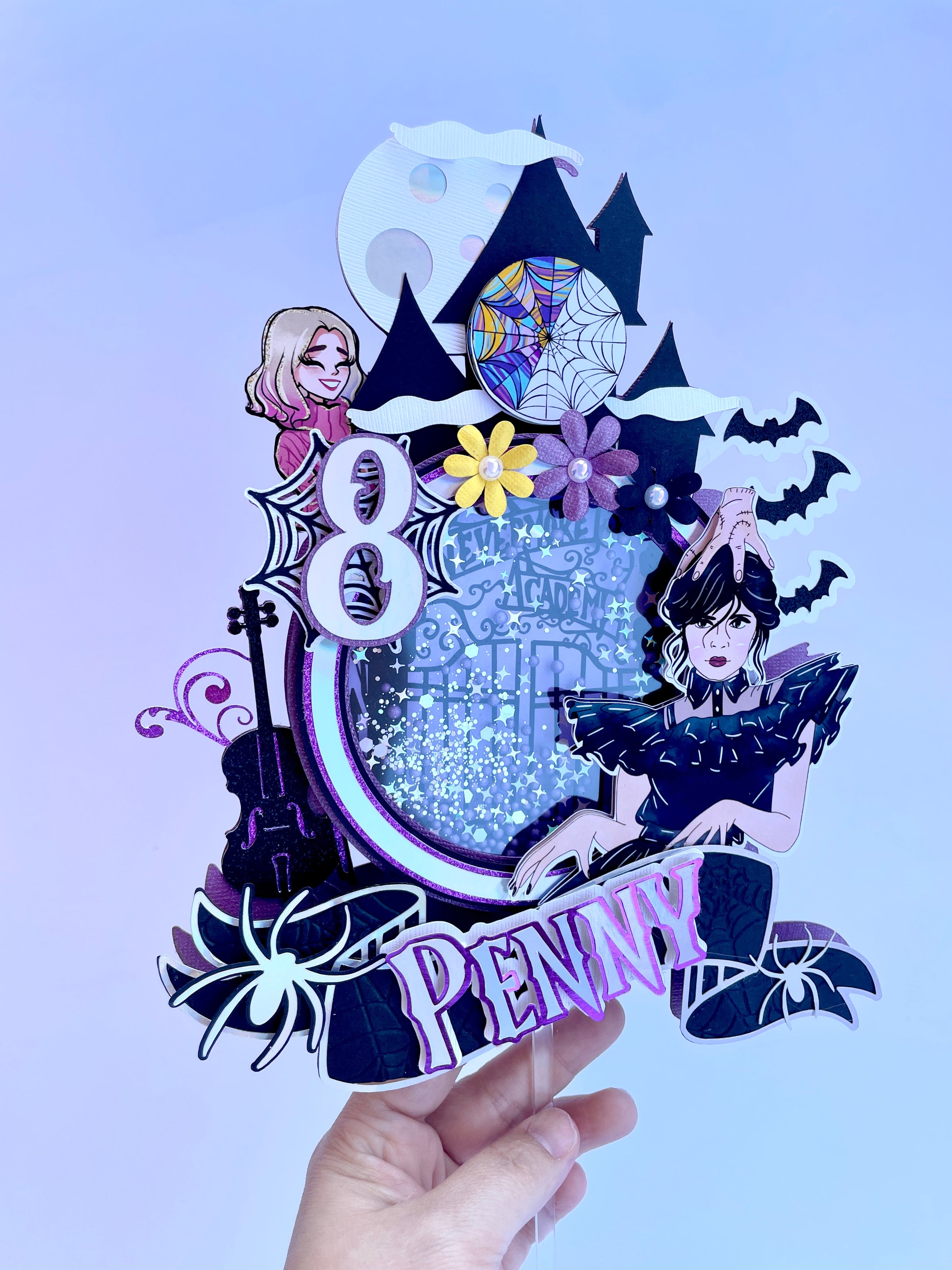 Wednesday Cake Toppe, Wednesday Birthday Party, Wednesday Party Package ...