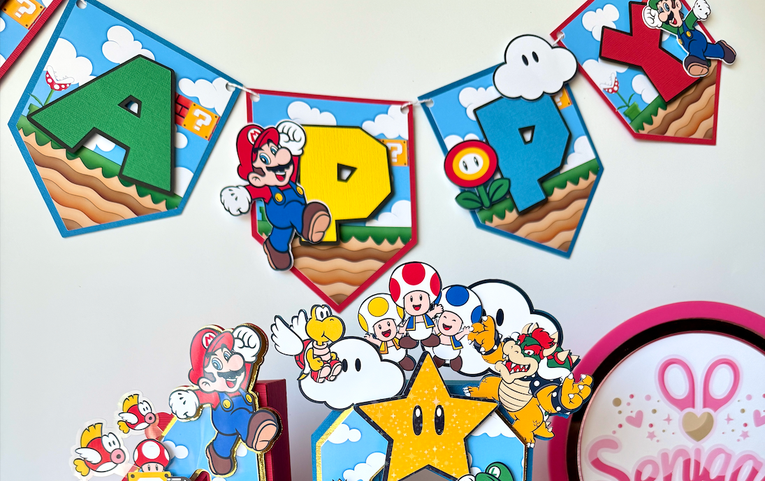 Super Mario Banner | SeniaasPaperStudio