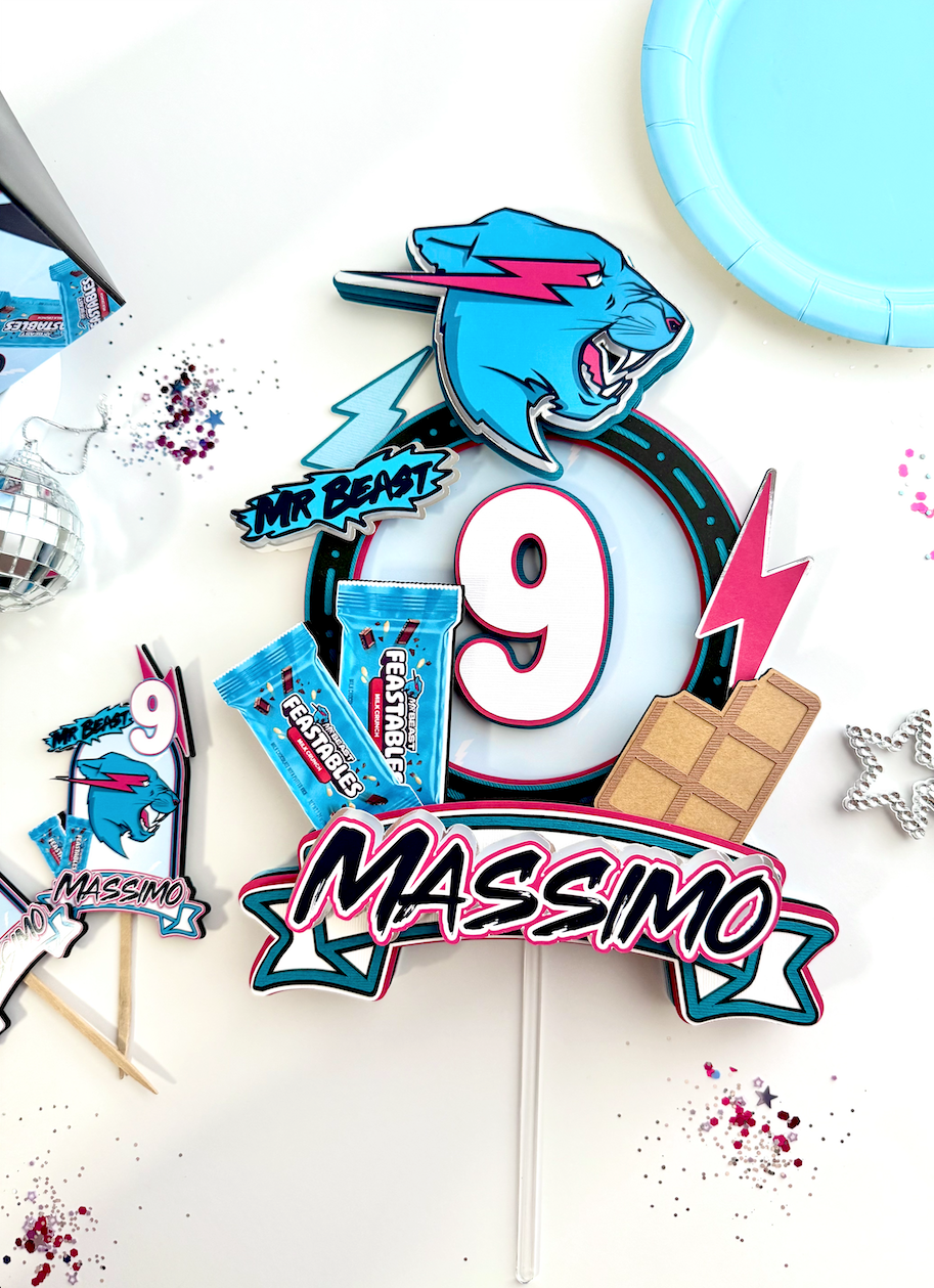 Mr Beast Decorations | SeniaasPaperStudio