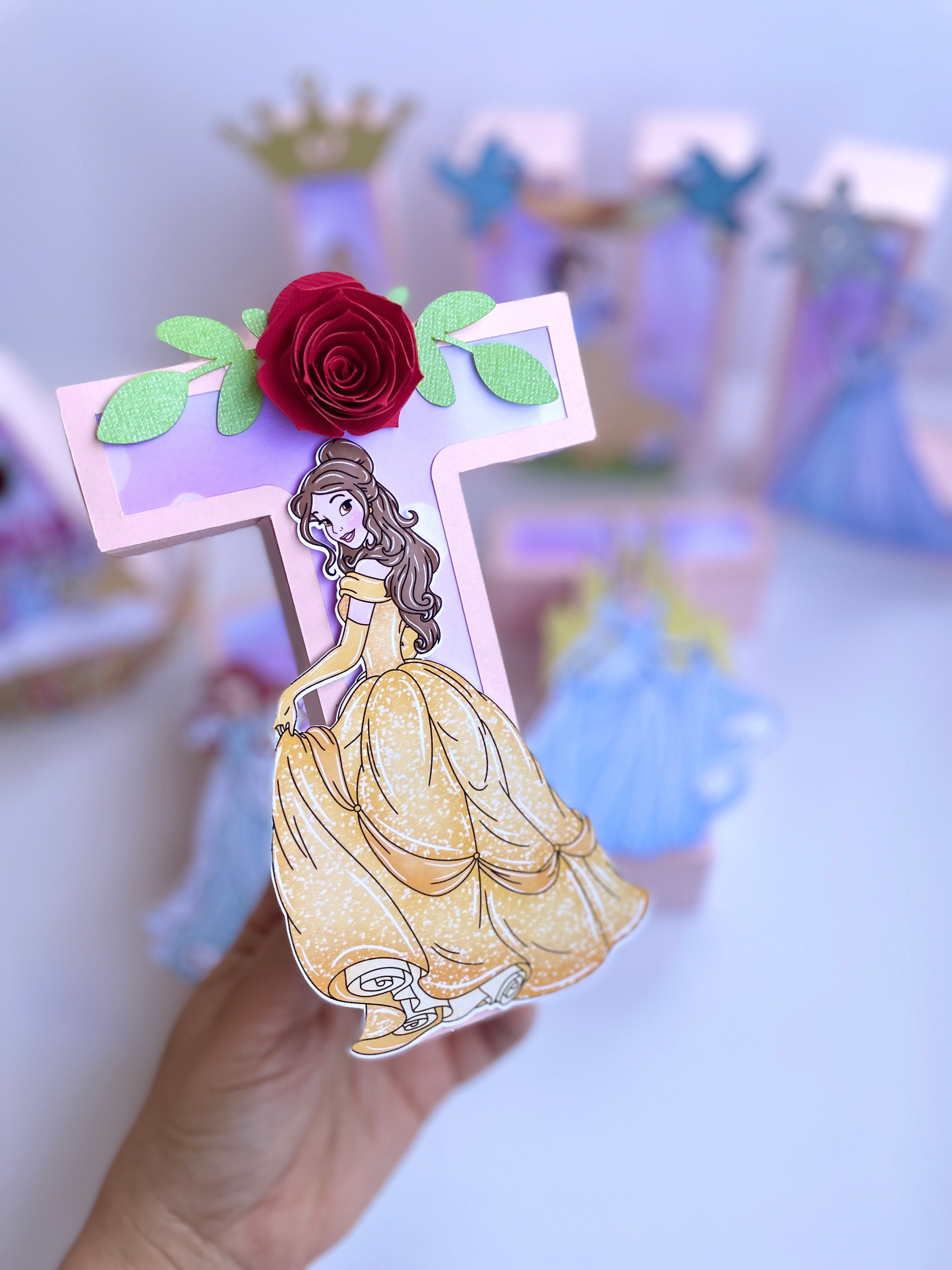 Princesses 3D letters | SeniaasPaperStudio
