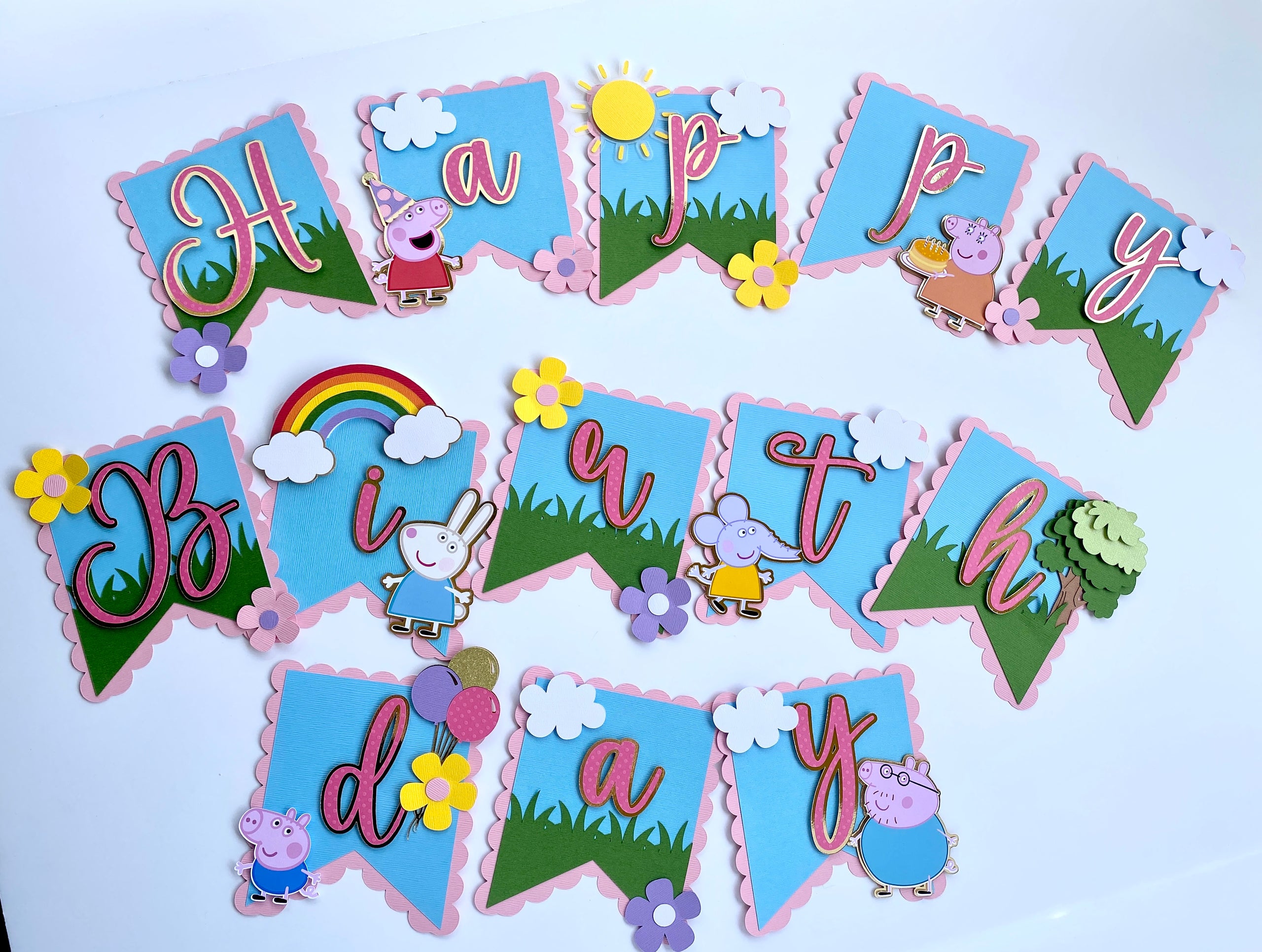 Peppa Pig Banner | SeniaasPaperStudio