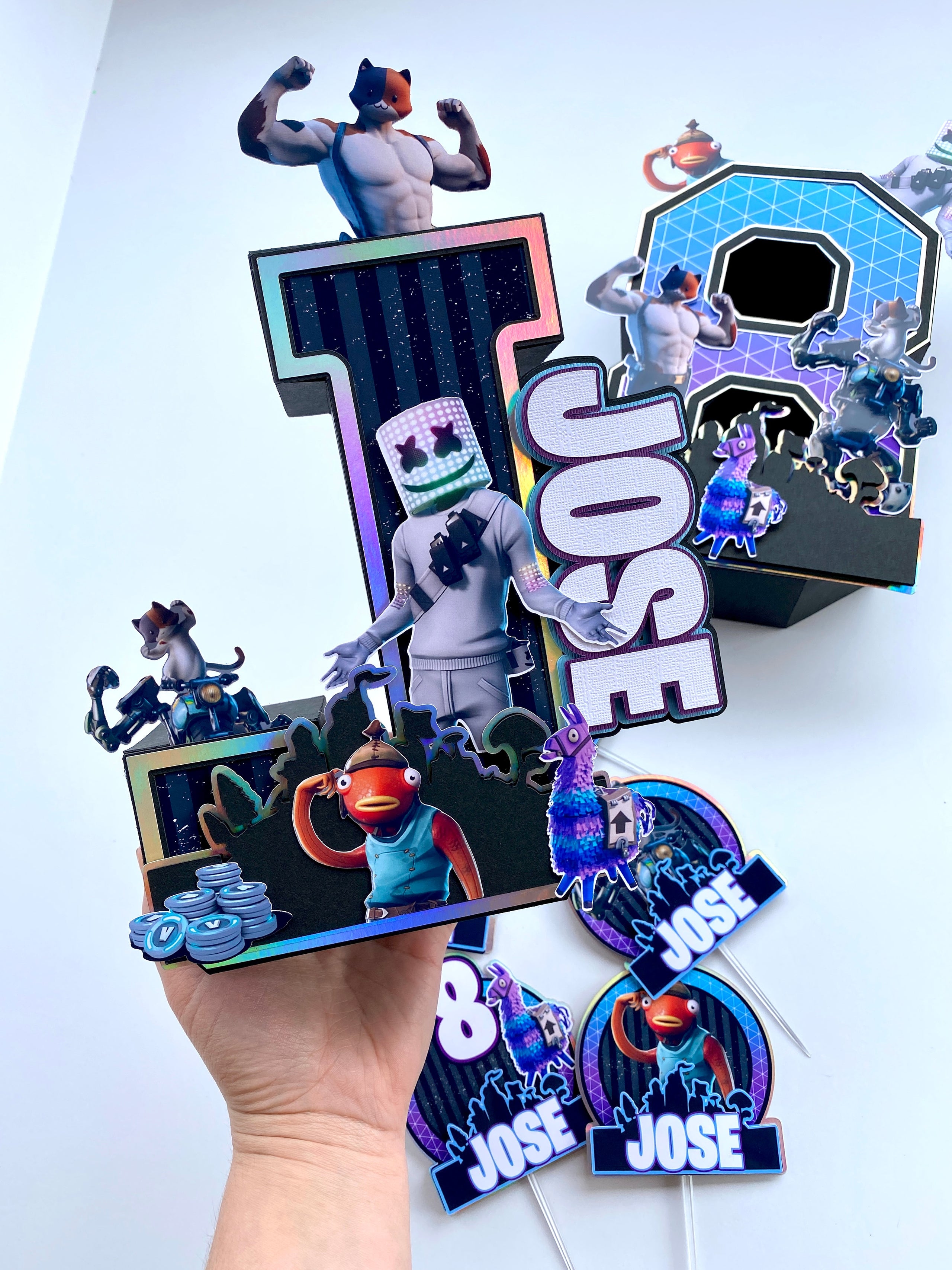 Fortnite 3D Letters | SeniaasPaperStudio