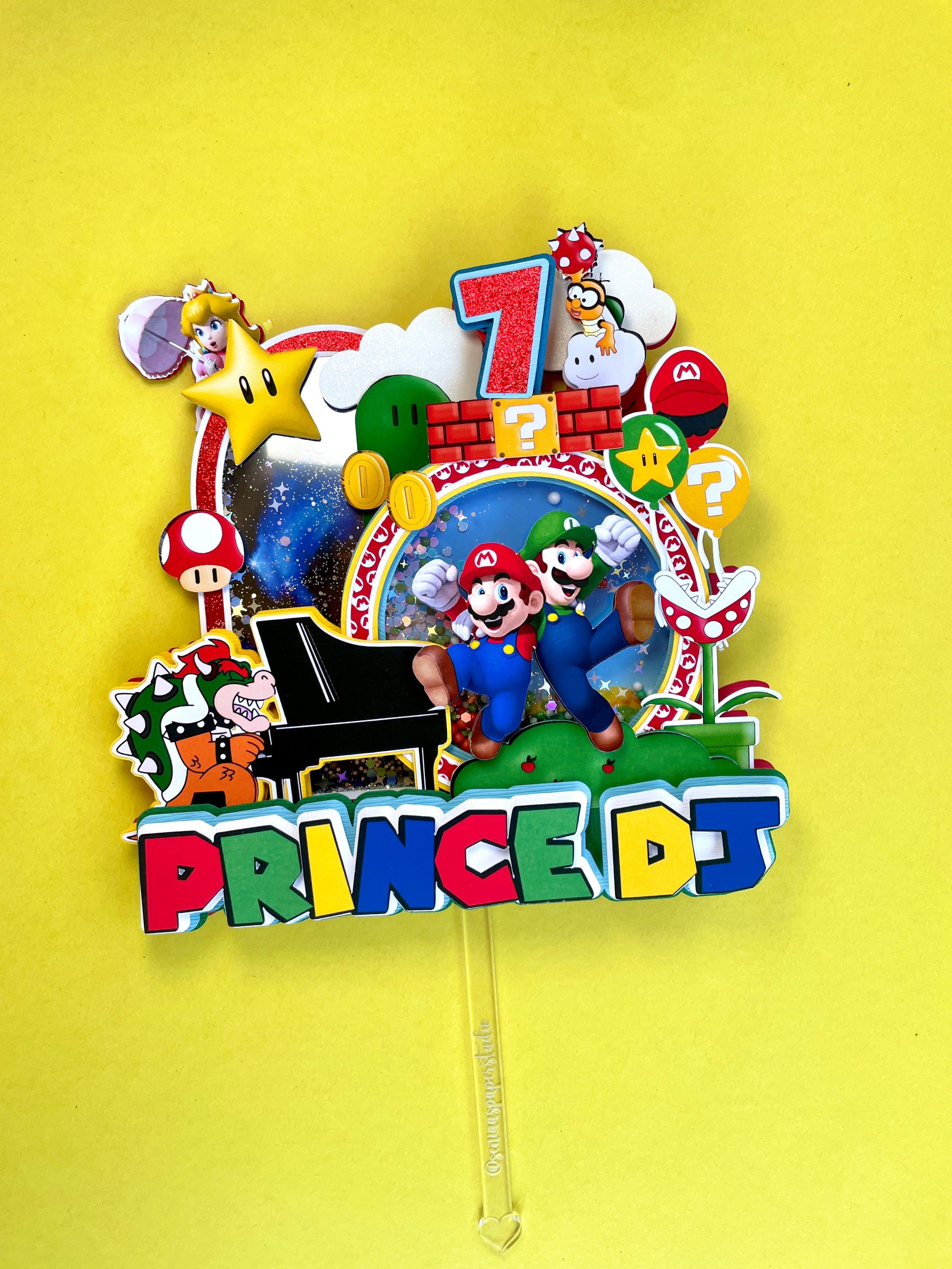 Super Mario Cake Topper | SeniaasPaperStudio