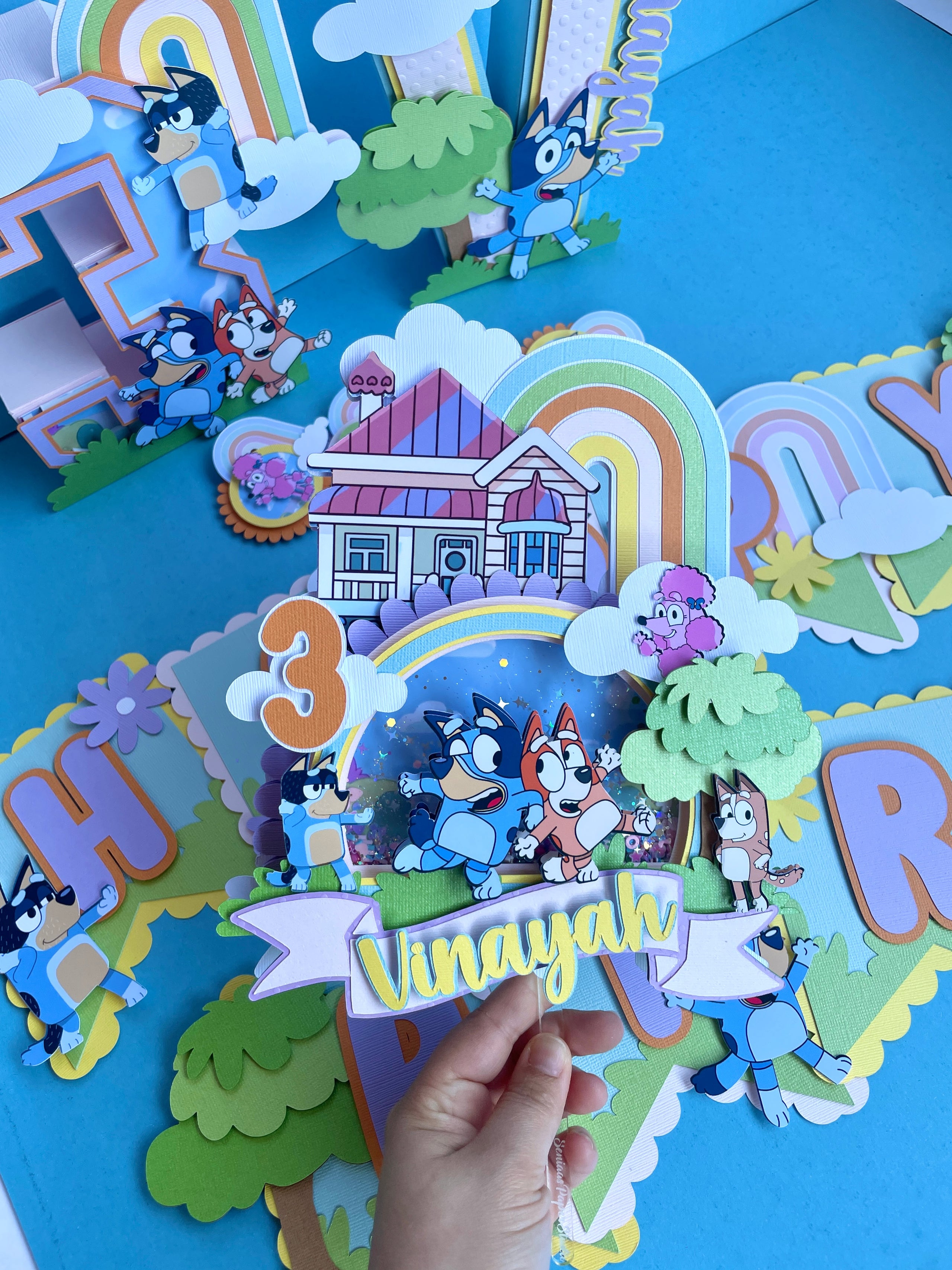 Bluey Cake Topper | SeniaasPaperStudio