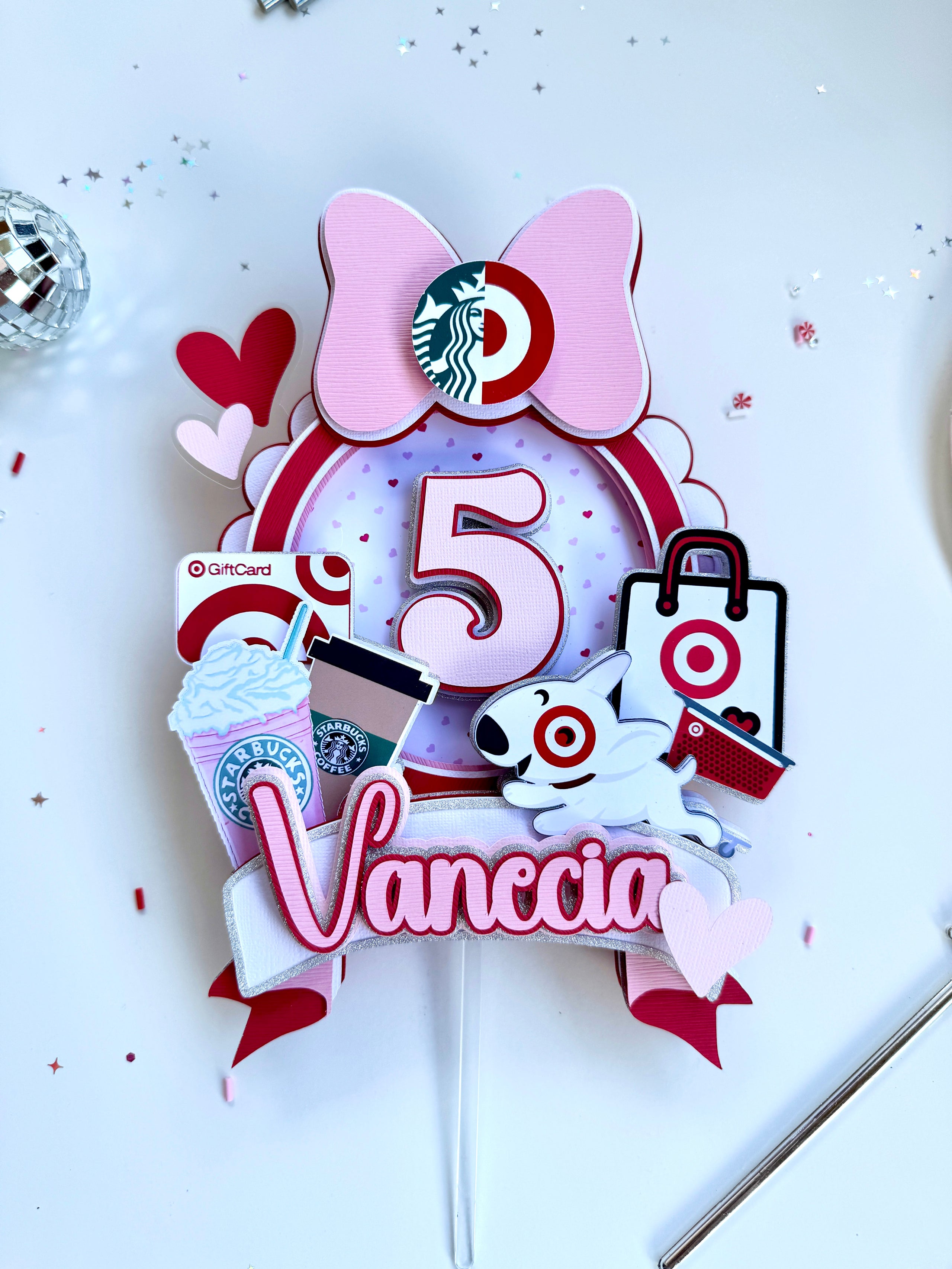 Target Cake Topper | SeniaasPaperStudio