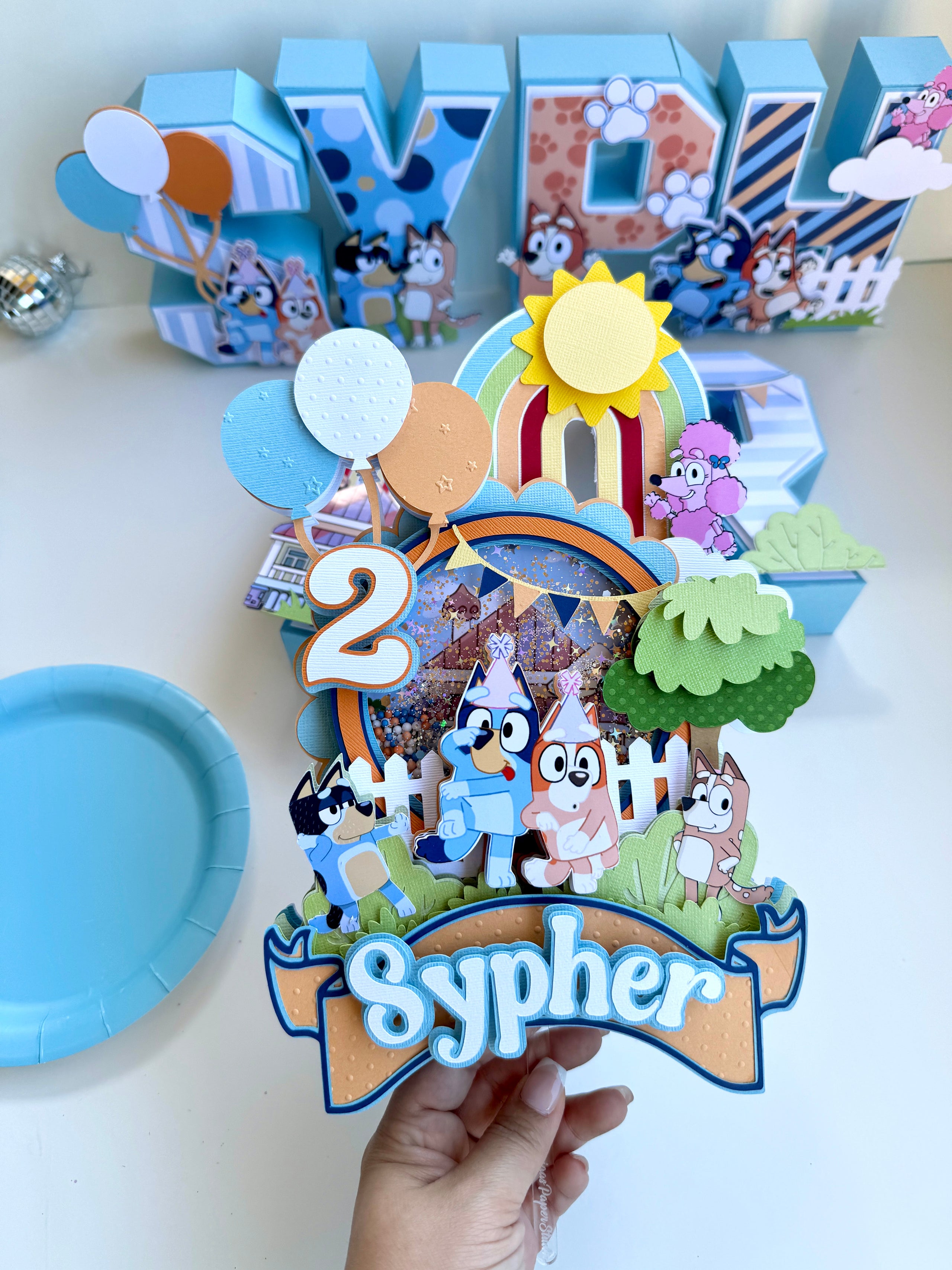 Bluey Cake topper | SeniaasPaperStudio