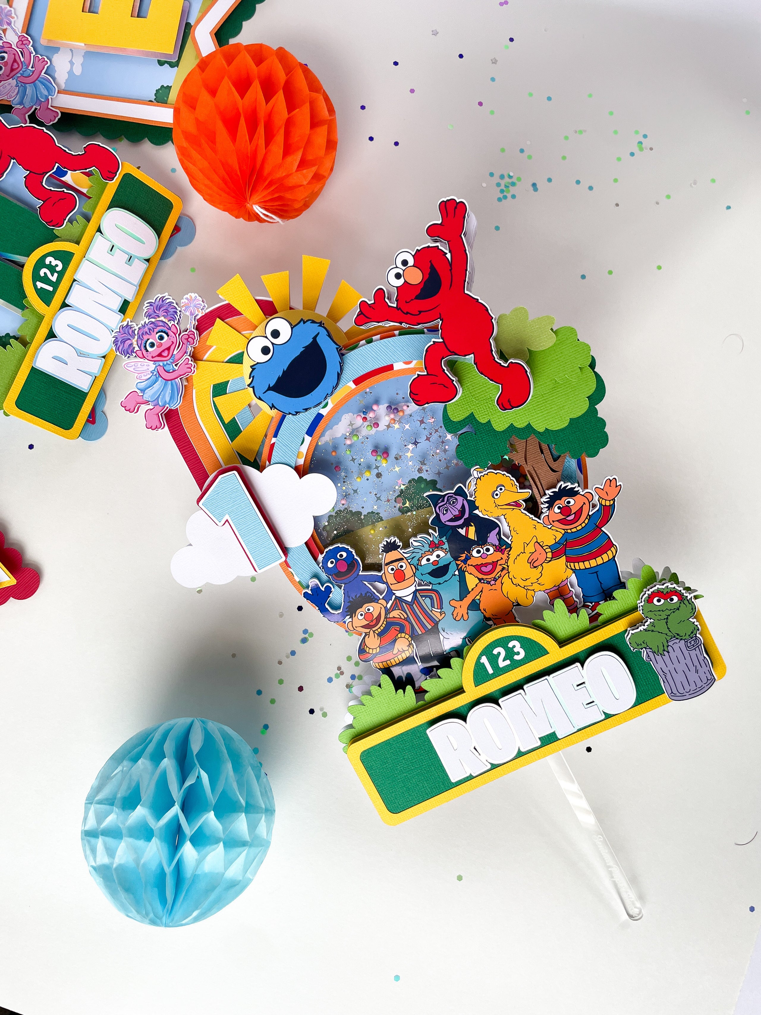 Sesame Street Cake topper | SeniaasPaperStudio