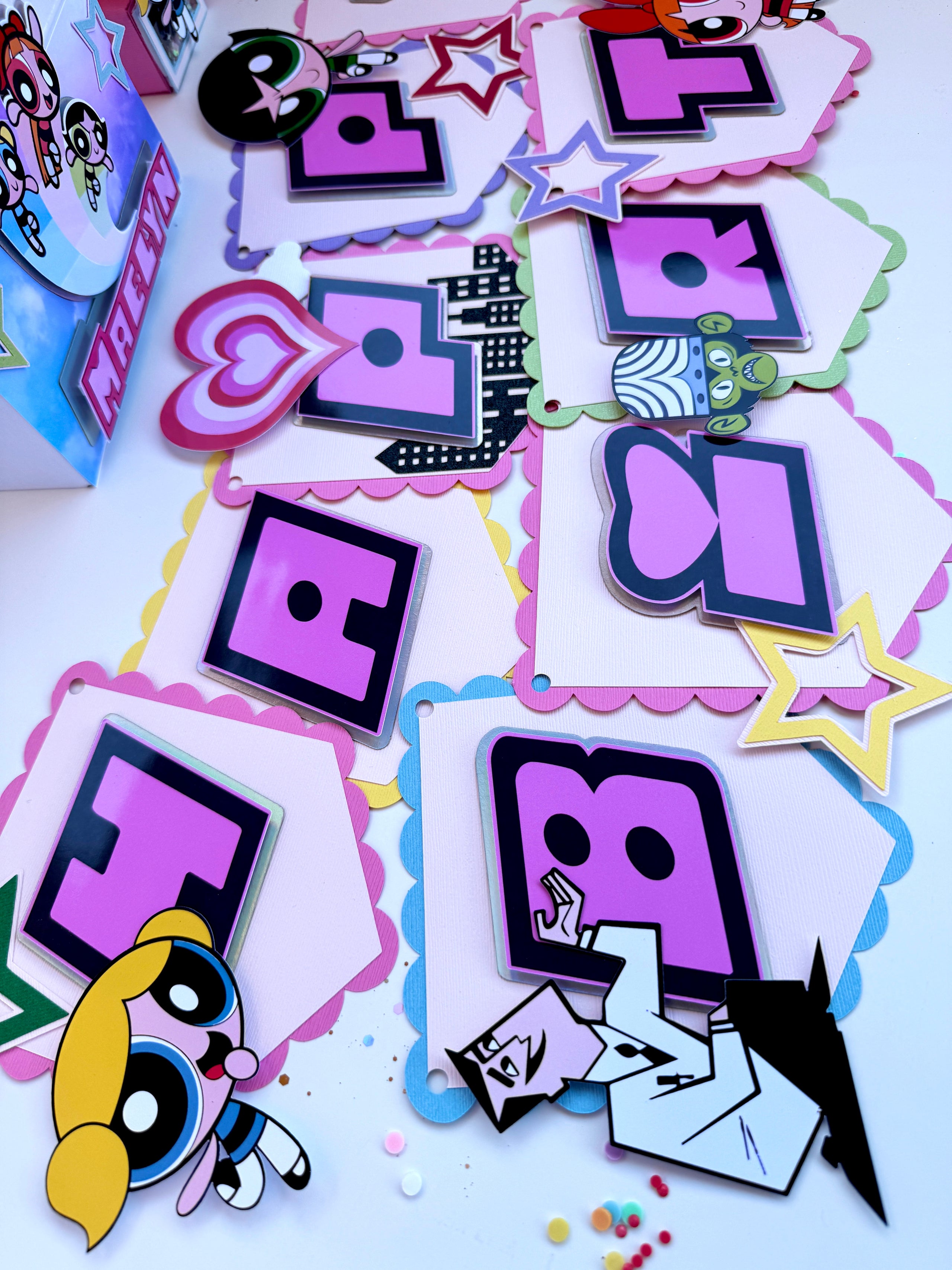 Power Puff Girls Banner | SeniaasPaperStudio