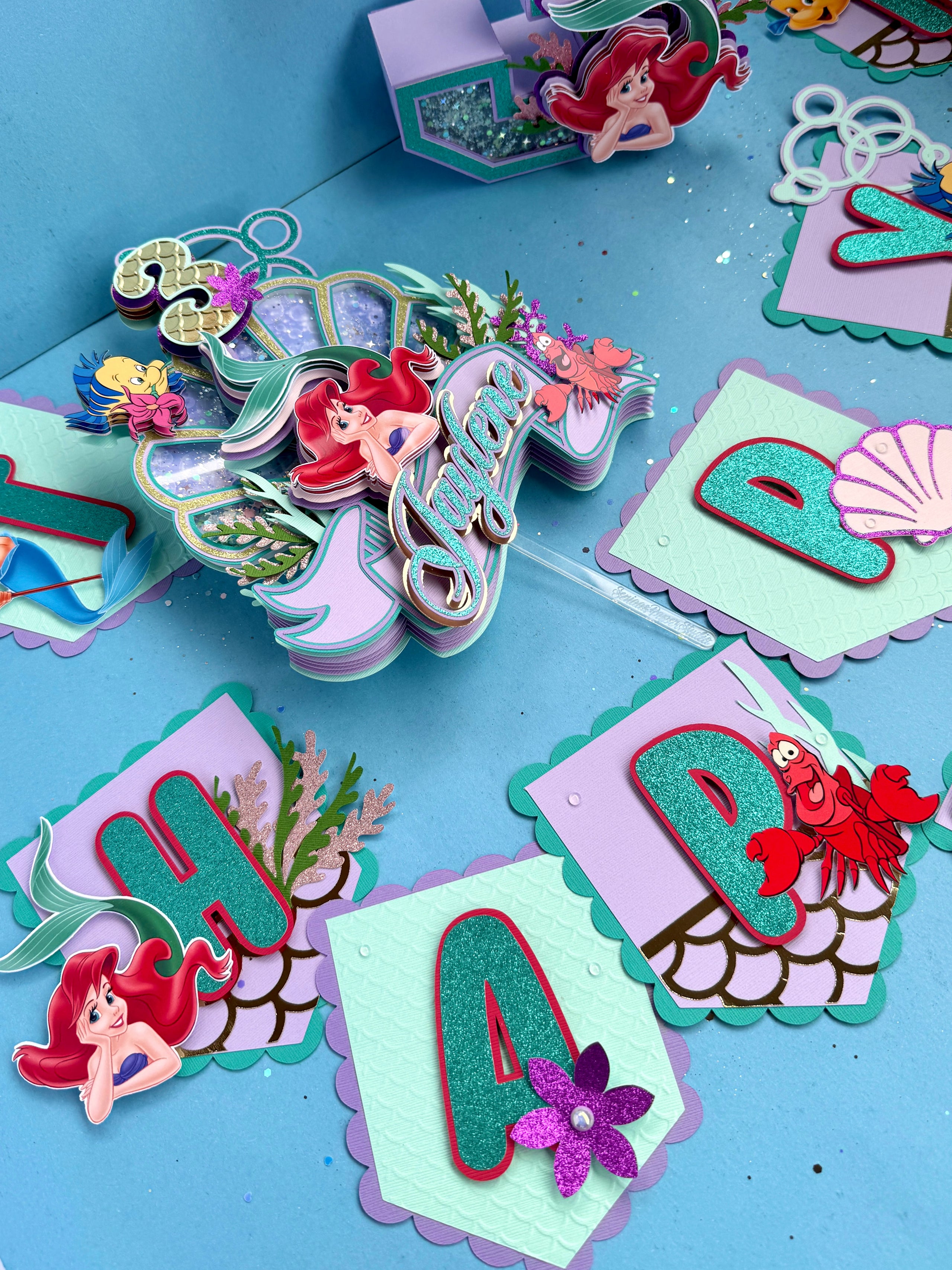 Little Mermaid Banner | SeniaasPaperStudio