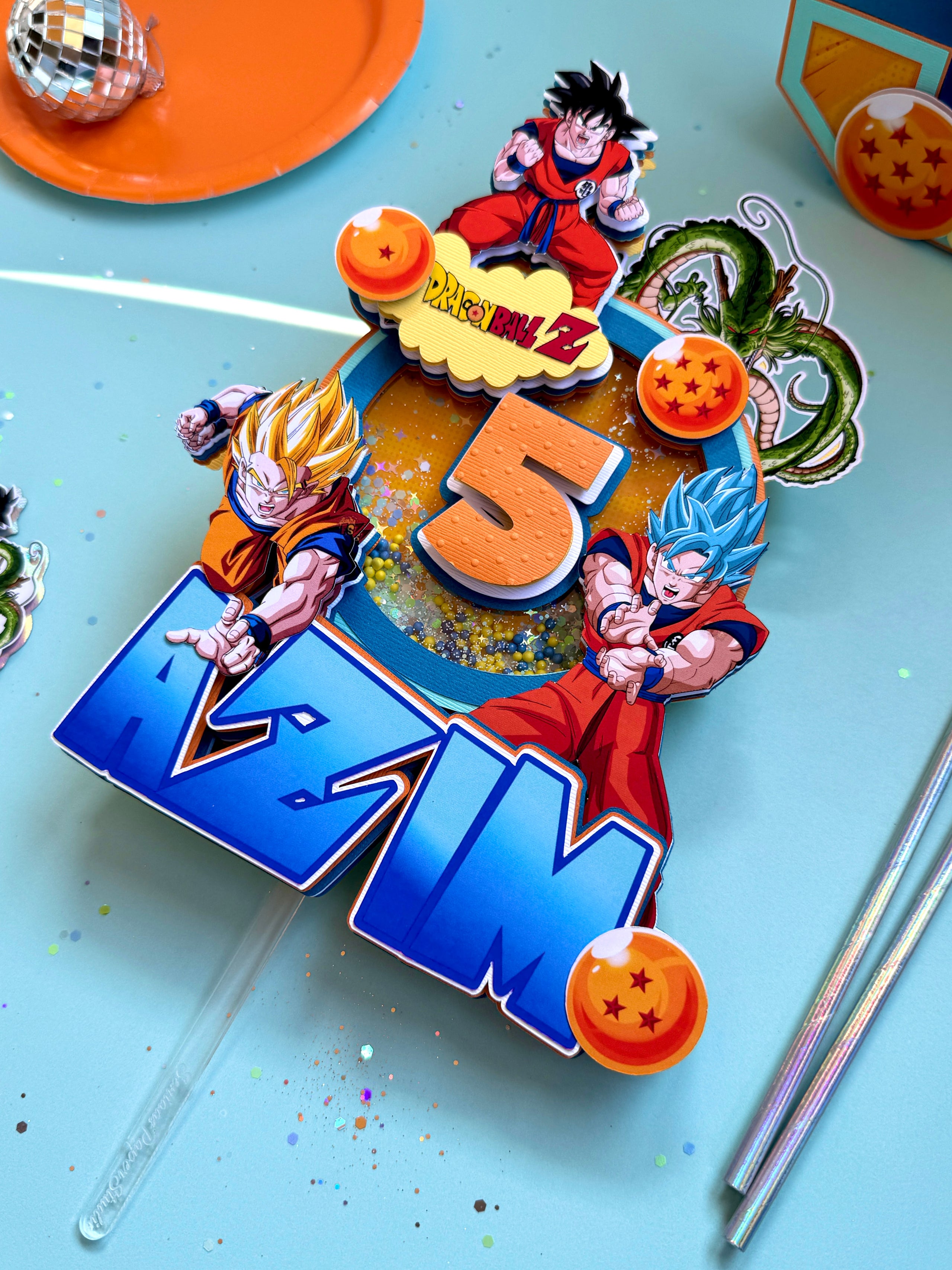 Dragon Ball Z Cake topper | SeniaasPaperStudio