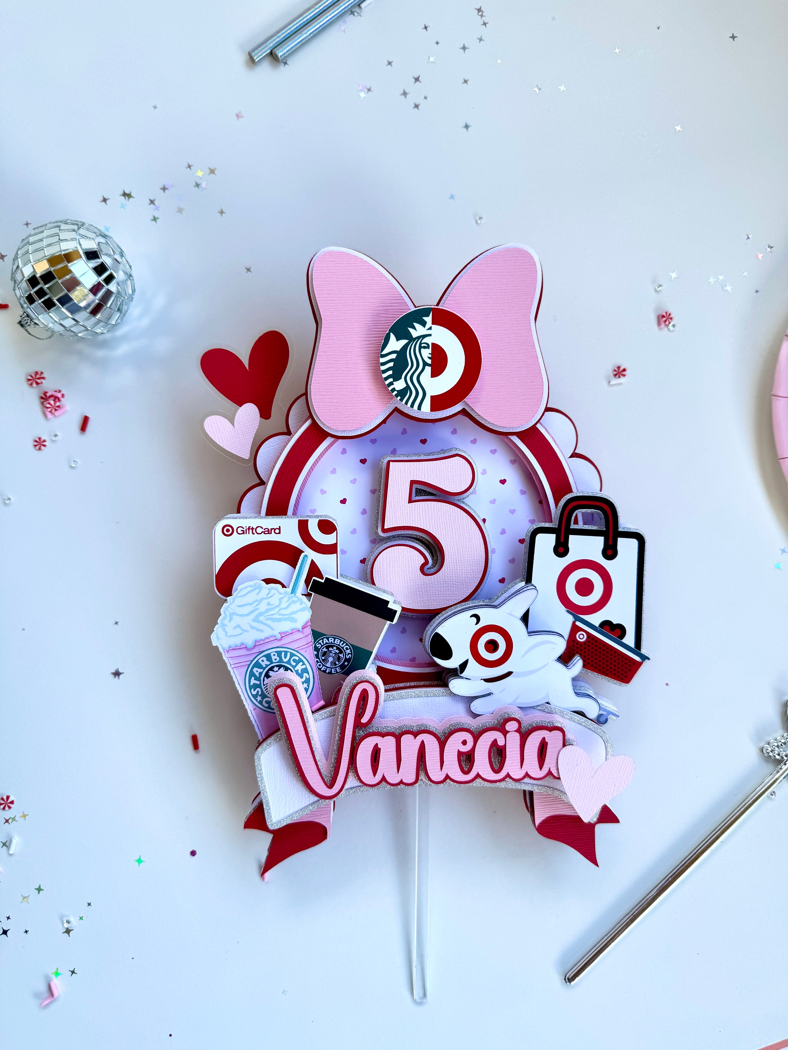Shopping Cake Topper | SeniaasPaperStudio