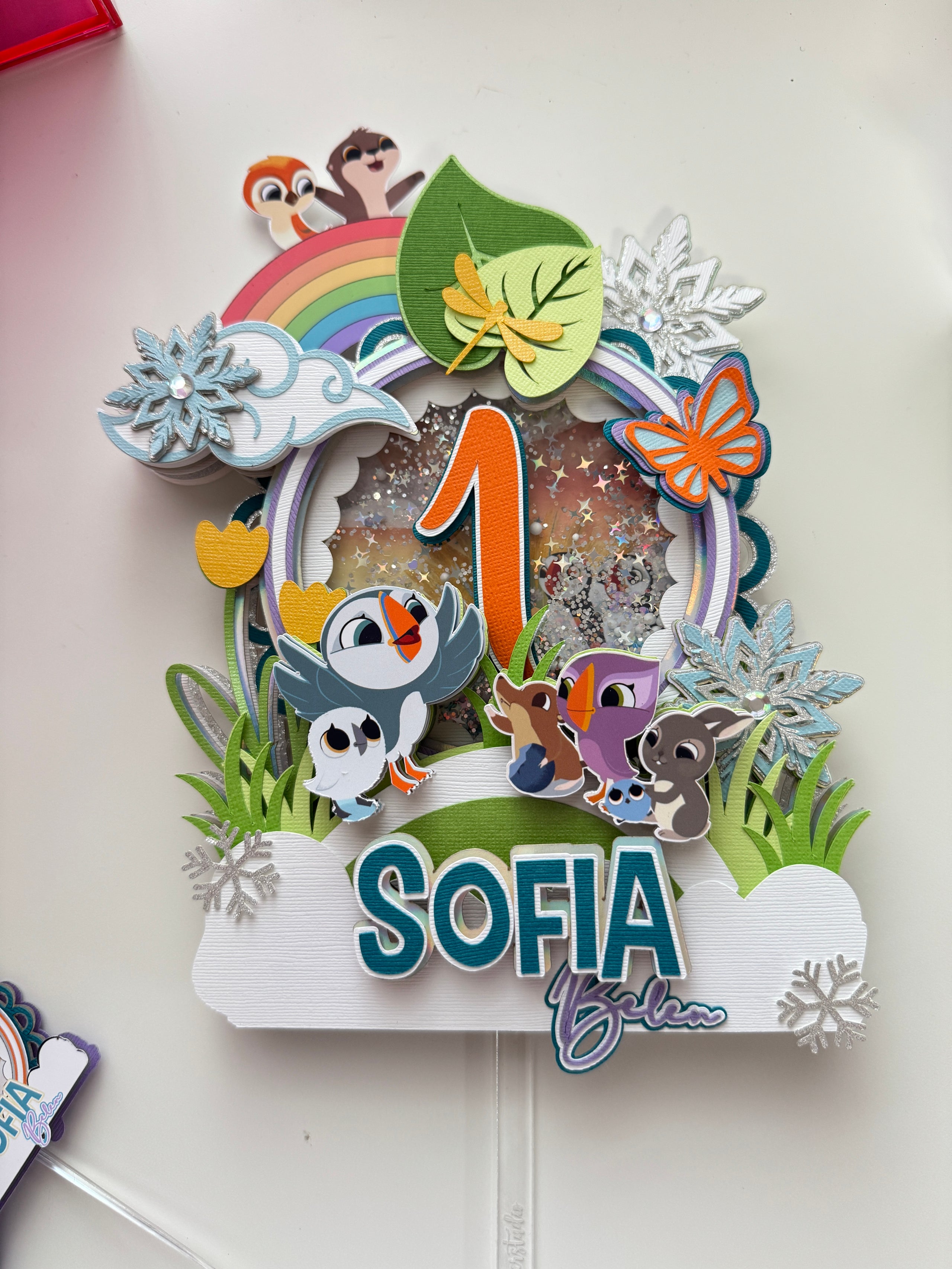 Puffin Rock Cake topper | SeniaasPaperStudio