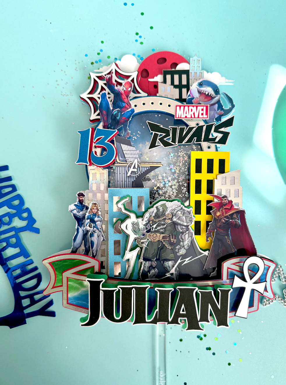 Marvel Rivals Cake Topper | SeniaasPaperStudio